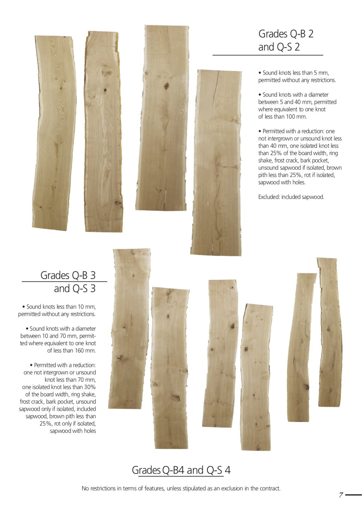 Grading of European Oak - EUROWOOD NV - YOUR PARTNER FOR EUROPEAN OAK